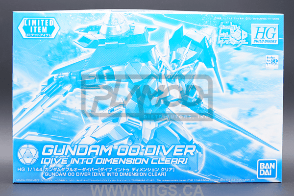 LIMITED HG 1/144 GUNDAM 00 DIVER [DIVE INTO DIMENSION CLEAR] – Nii G Shop